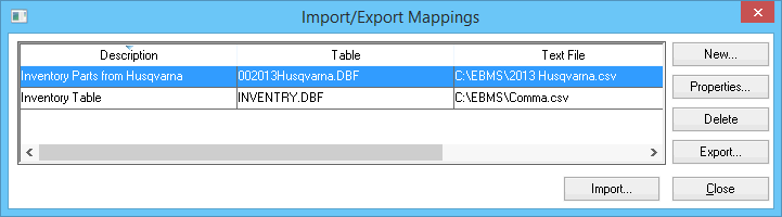Export EBMS Data to a Text File